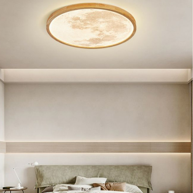 Bedroom Ceiling Center Light Moon LED Ceiling Light Modern Creative ...