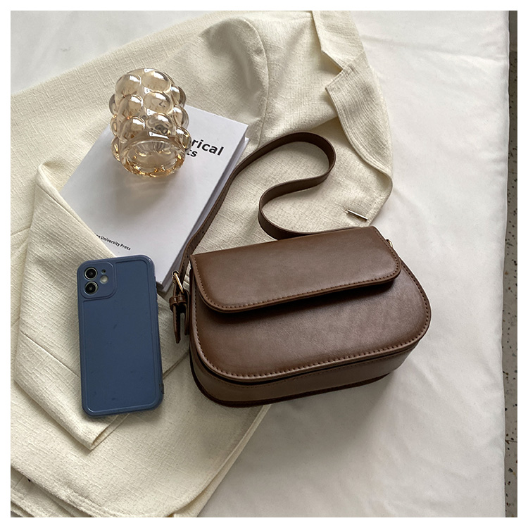 BG4 Leather Crossbody Classic Box Shaped Flap Shoulder Bag Fashion ...