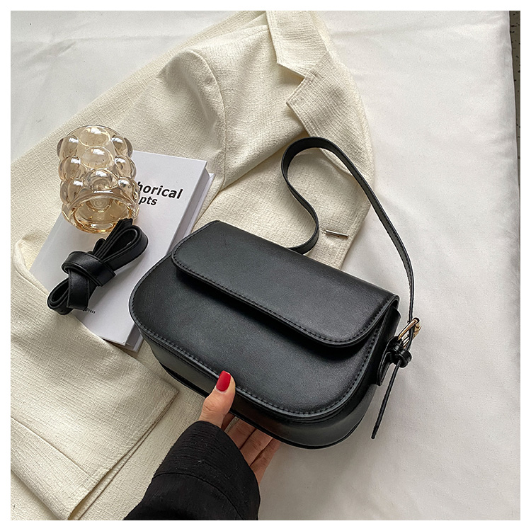 BG4 Leather Crossbody Classic Box Shaped Flap Shoulder Bag Fashion ...