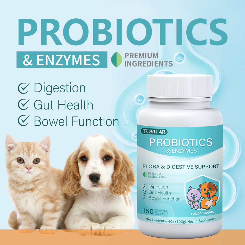 Tovitar® Pre and Probiotics for Pet- Cat and Dogs Probiotic Supplement ...