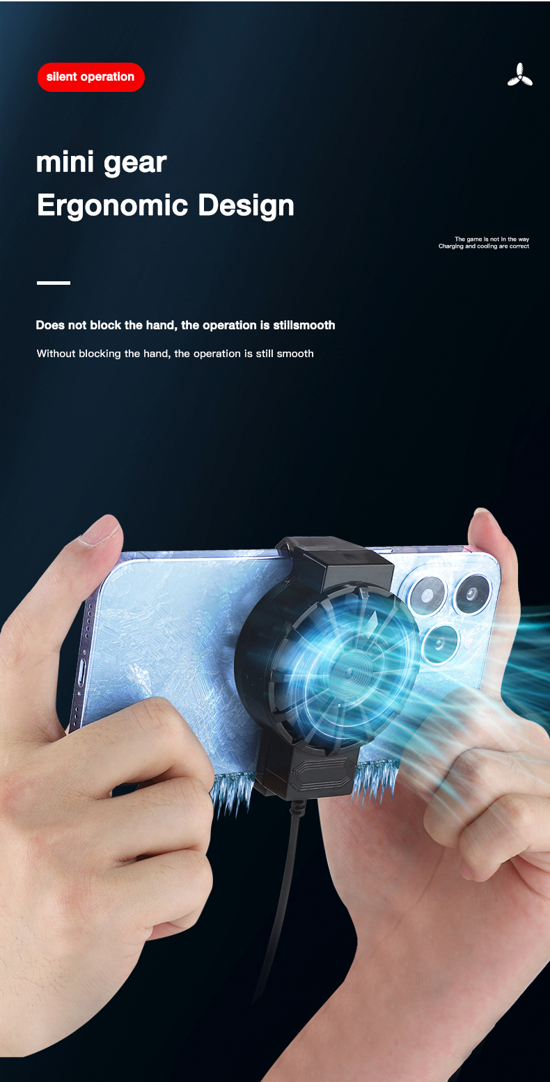 【Free Gift】HG X16 Mobile Phone Cooling Fan Mini Universal Phone Cooler ...