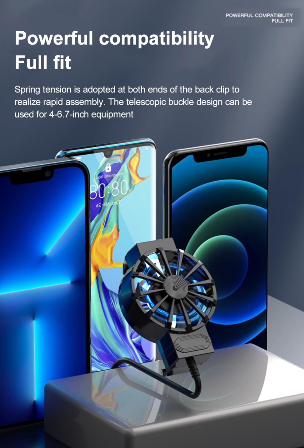 【Free Gift】HG X16 Mobile Phone Cooling Fan Mini Universal Phone Cooler ...