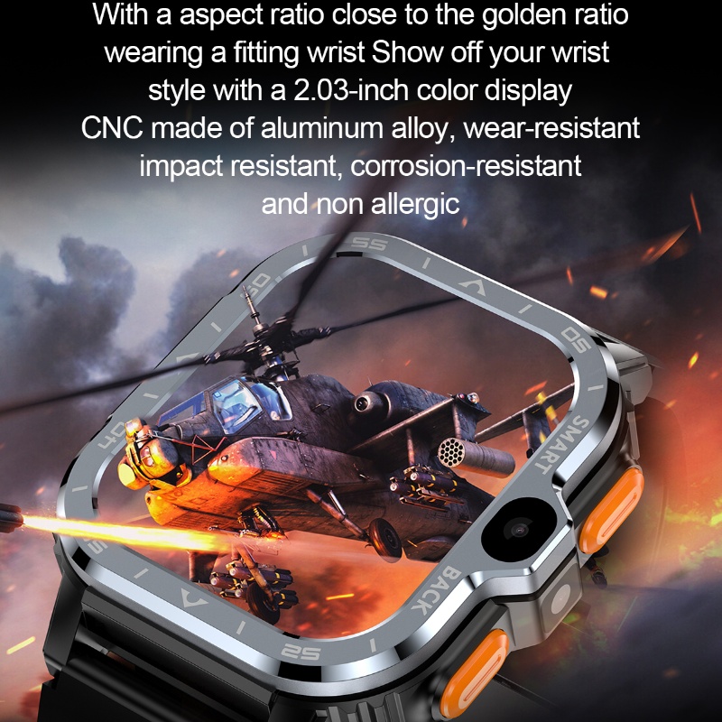 Android Smart Watch Men GPS 16G/64G ROM Storage HD Dual Camera NFC 2G ...
