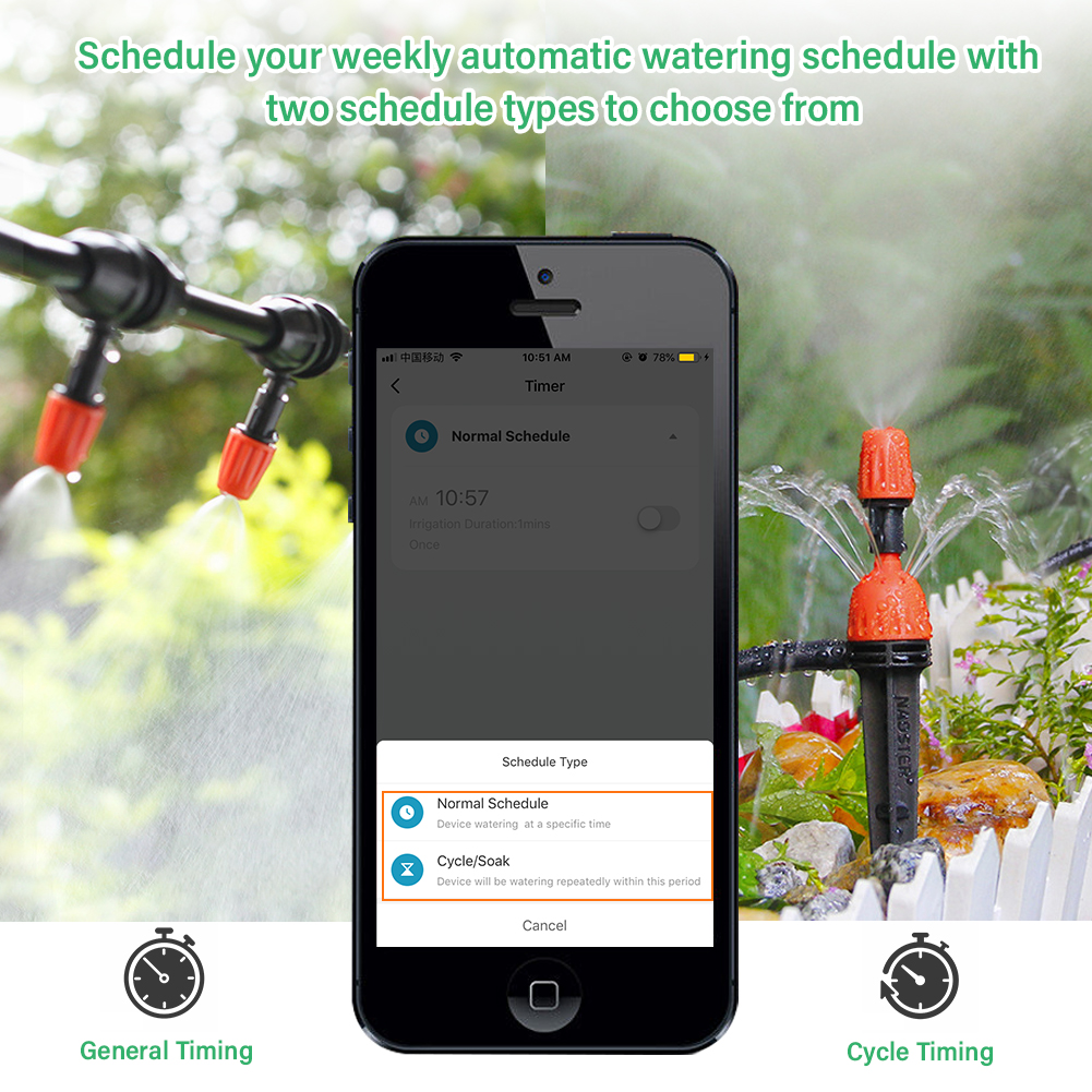 RCYAGO Smart Watering Timer Bluetooth Gateway Remote Control Patio ...
