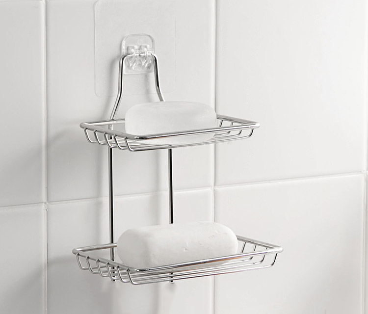 1/2 Layer Stainless Steel Soap Rack Wall Mounted Soap Holder Soap Box ...