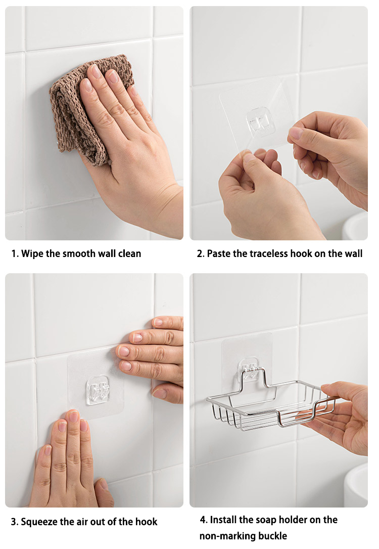 1/2 Layer Stainless Steel Soap Rack Wall Mounted Soap Holder Soap Box ...