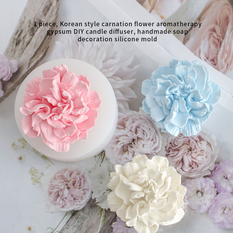 1 Piece, Korean Style Carnation Flower Aromatherapy Plaster diy Candle ...