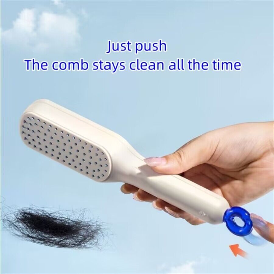 Telescopic Anti-Static Comb Rotatable Haircut Comb Home Automatic ...