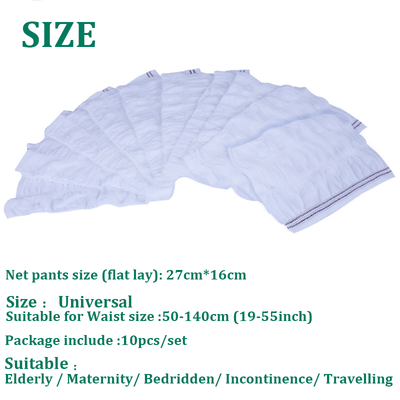 10Pcs Washable Mesh Panties Reuseable Disposable Underwear Shorts ...