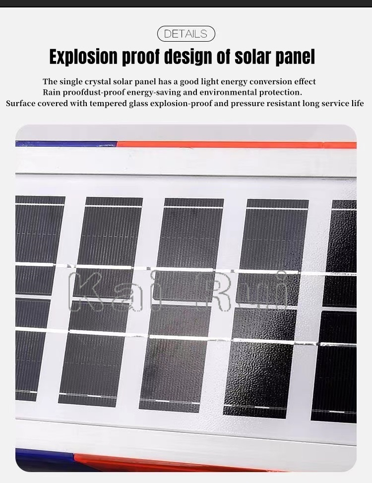 Red and bule solar warning strobe lights road traffic safety flash lights night construction ...