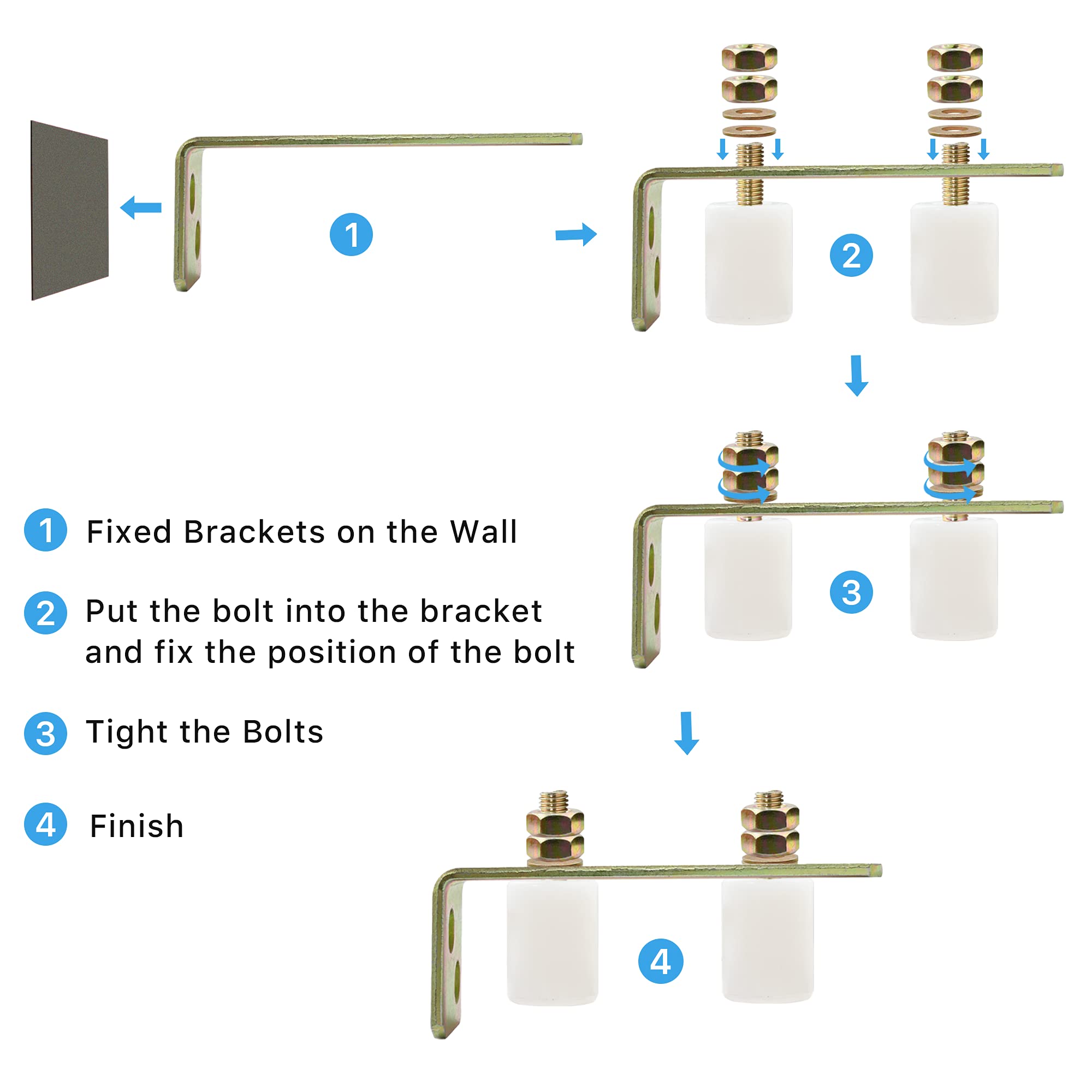 Sliding gate top guide nylon rollers with L bracket set upper nylon ...