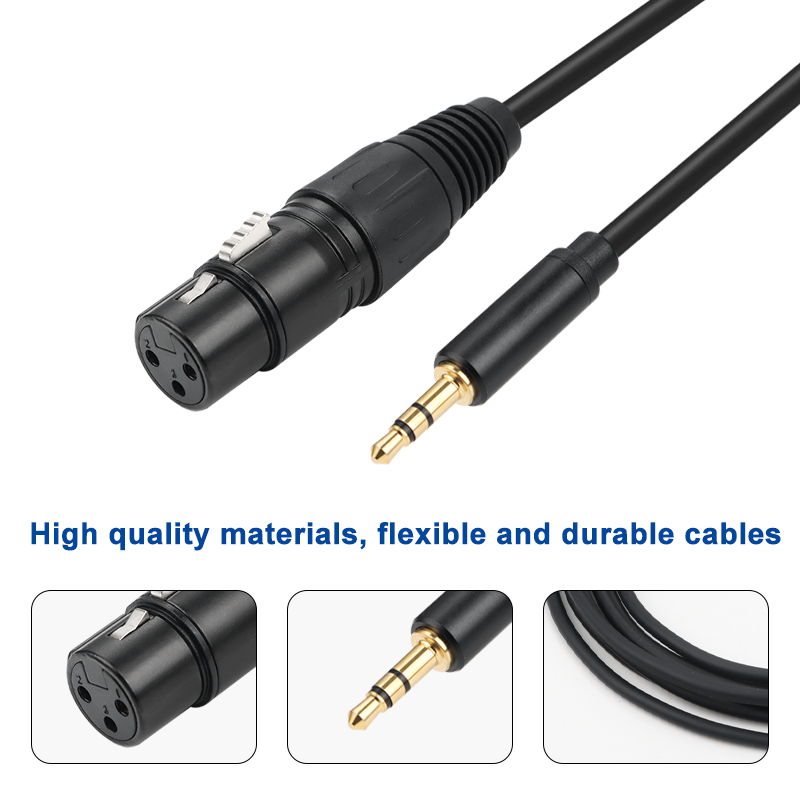 3.5mm To XLR Female Cable,3.5mm Audio Cable,XLR Audio Cable,3.5mm Male ...