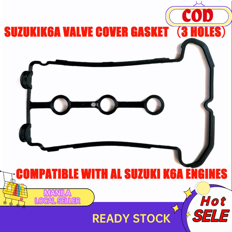Valve Cover Gasket 3 Holes for Suzuki K6A Engine Multicab/Transformer ...