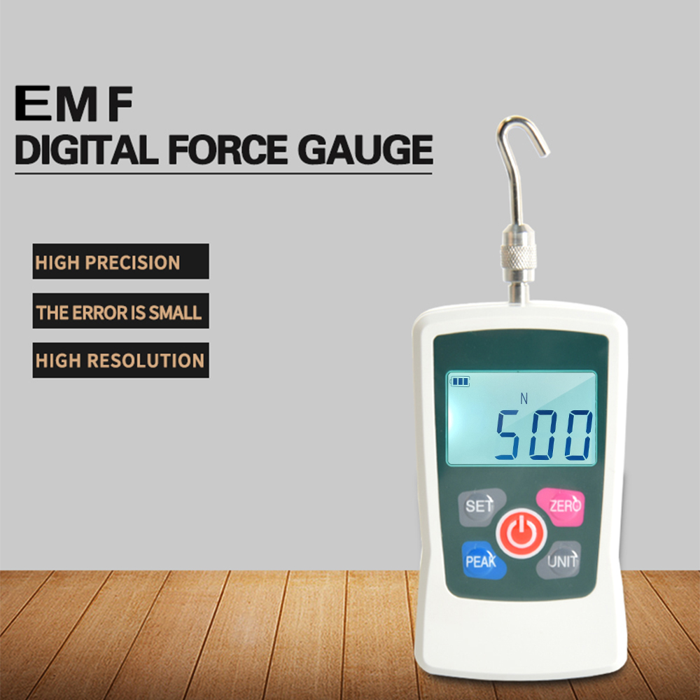 Digital Force Gauge 500N/ 50kg/ 110Lb/ 1760oz Portable Push Pull Force ...