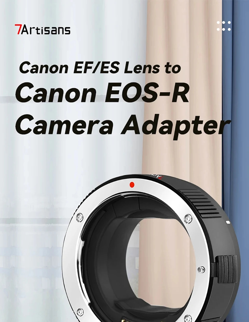 7artisans EF-EOS R Mount Autofocus Lens Adapter for Camera Photography Accessories Canon EOS R ...
