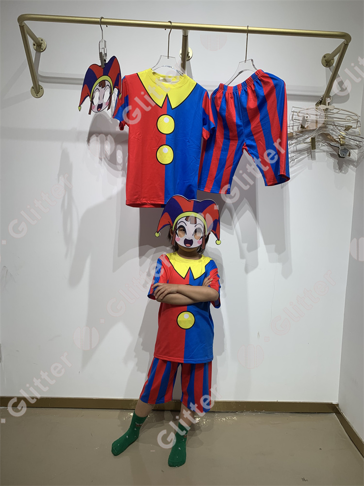 The Amazing Digital Circus Cosplay Costume for Kids Boy Pomni Jax ...