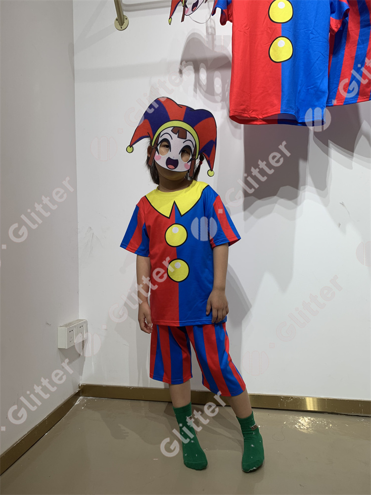 The Amazing Digital Circus Cosplay Costume for Kids Boy Pomni Jax ...