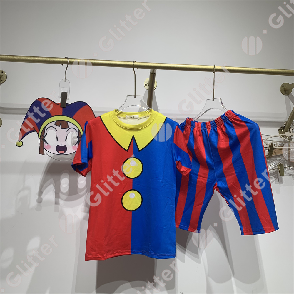 The Amazing Digital Circus Cosplay Costume for Kids Boy Pomni Jax ...