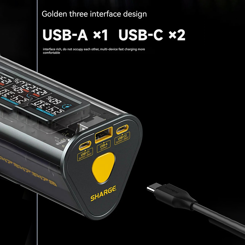 Sharge/shargeek 170W 24000MAh transparent battery pack laptop with IPS ...