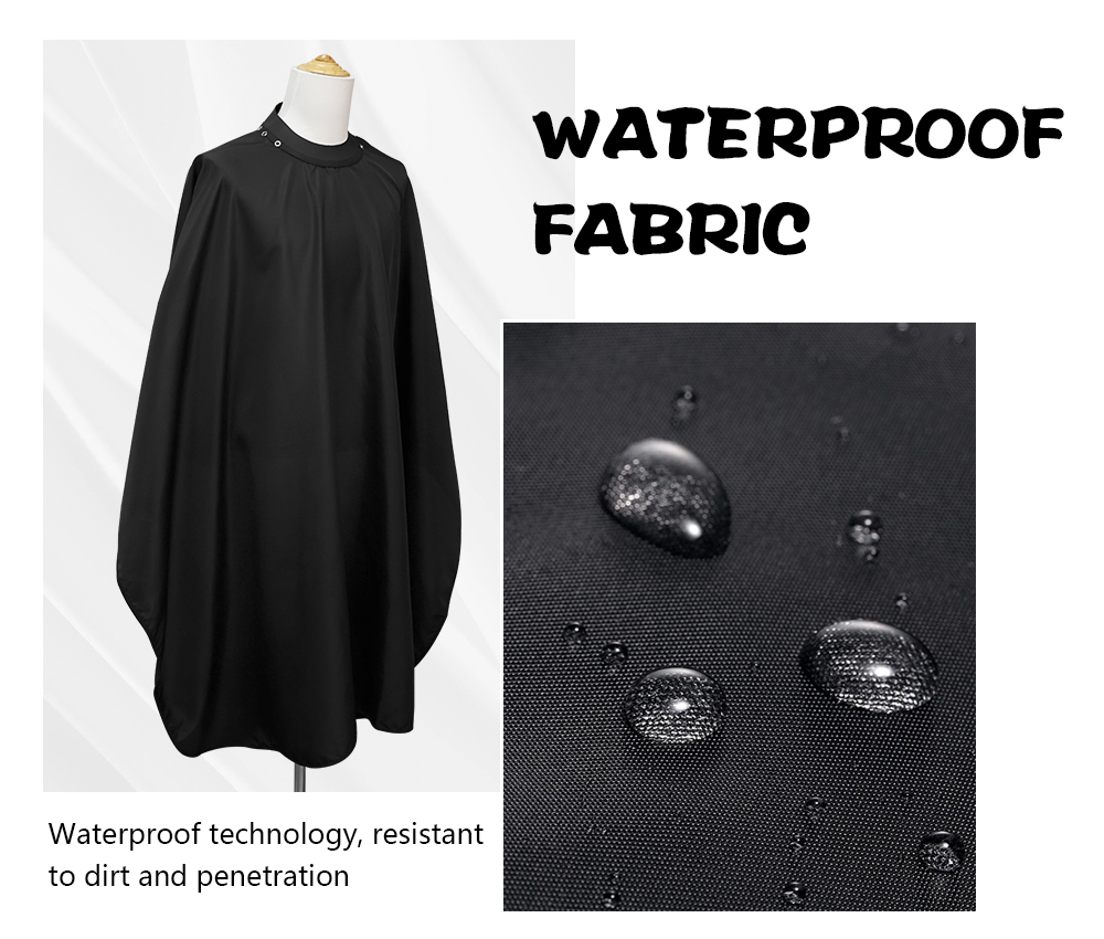 Professional Silicone Collar Hairdressing Cape, 140x160cm Waterproof ...