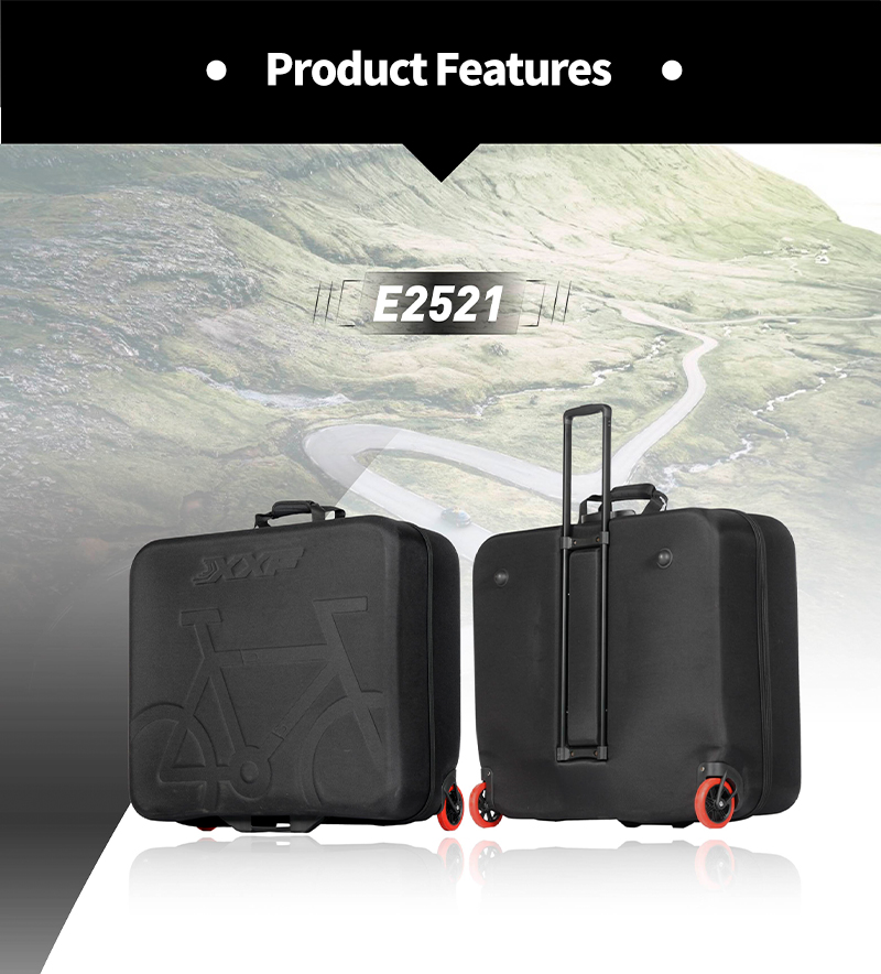 XXF E2521 Folding Bicycle Bags Portable Large Capacity Hard Material Travel Outdoor Riding ...