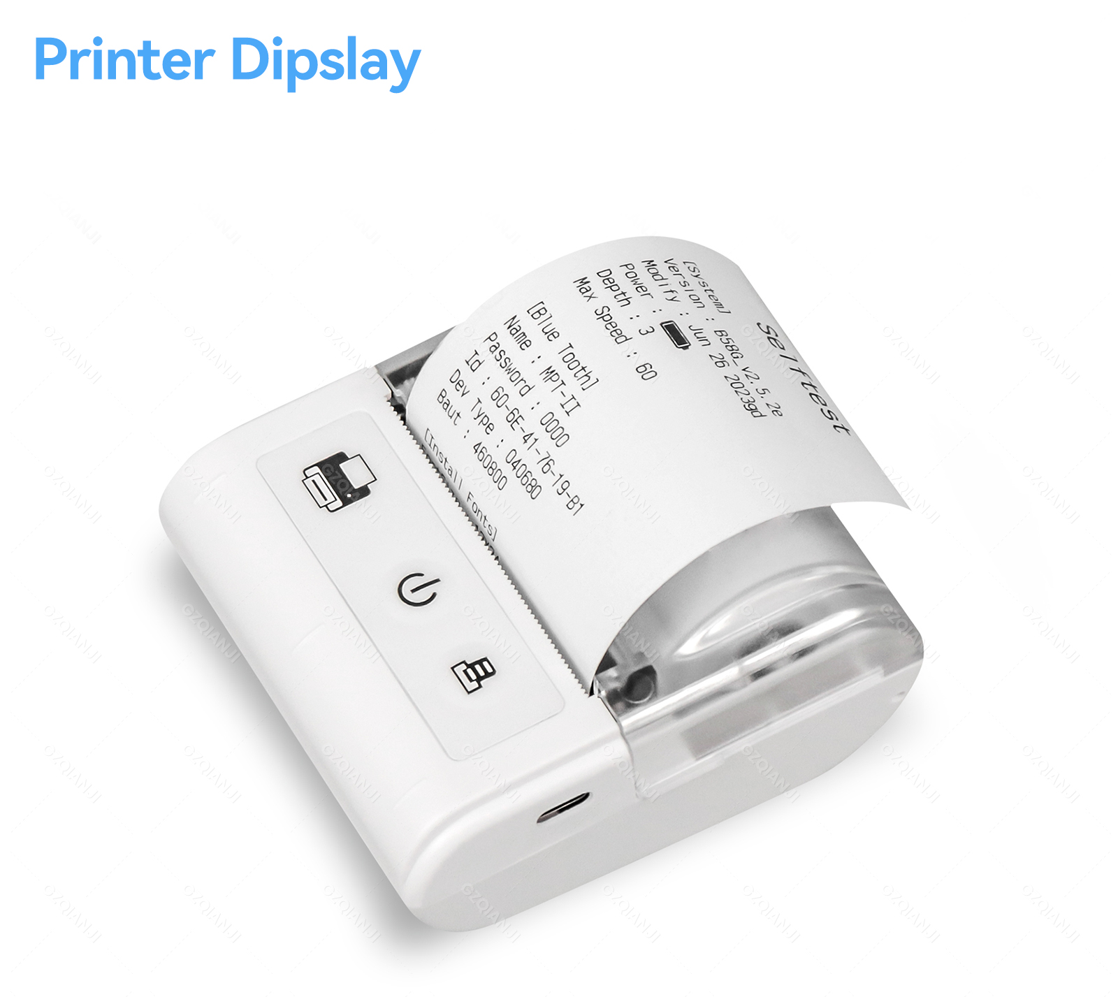 Mini Portable Printer Bluetooth Thermal Printer For Phone IOS Android ...