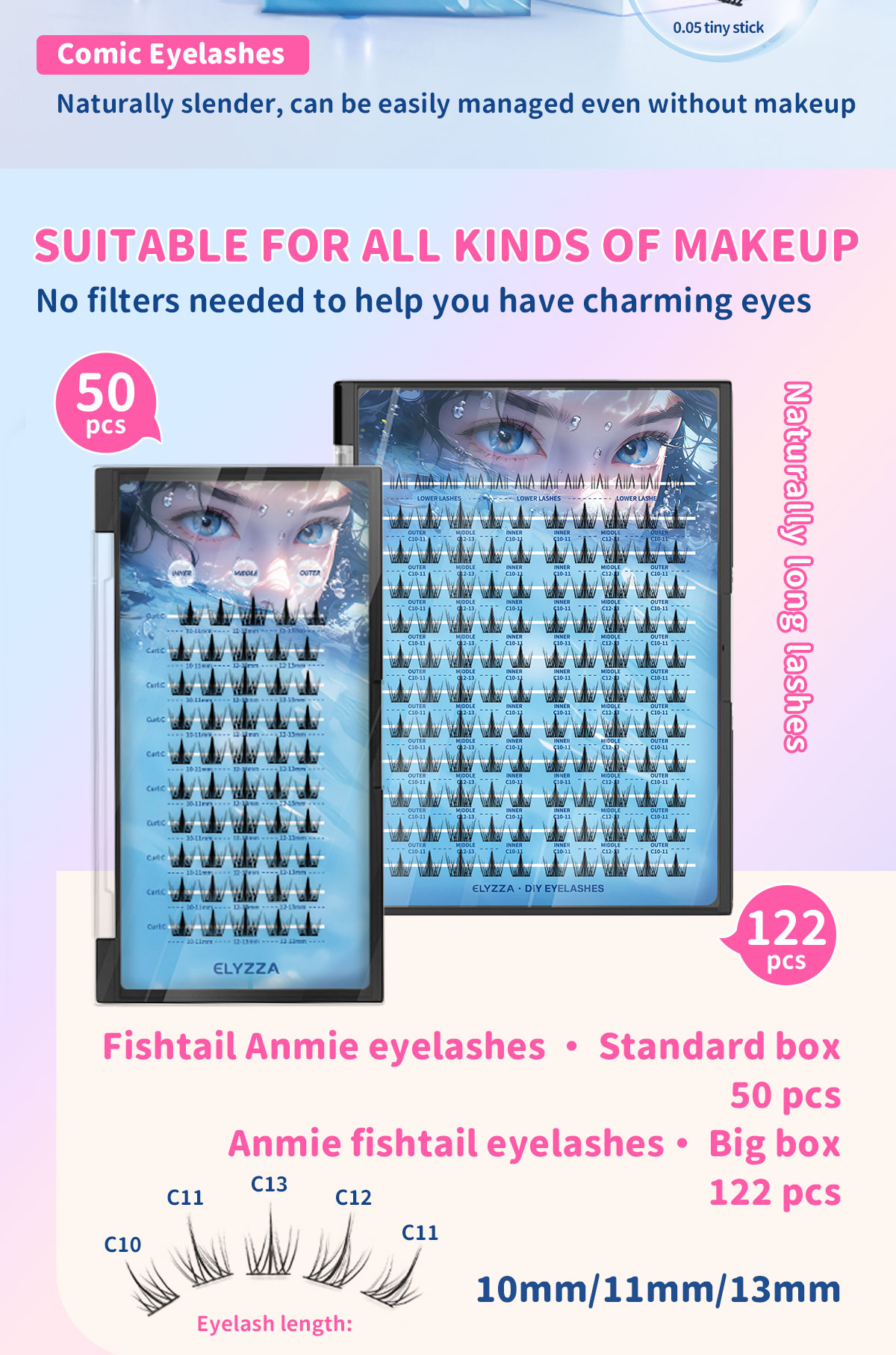 [Sent From Manila] Elyzza Fishtail 2-3 Days Arrival Eyelash Extensions ...