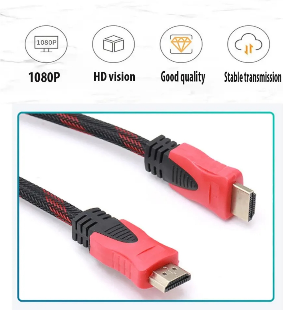 Mengqing high-speed 1.36-meter HDMI cable, high-definition TV, black ...