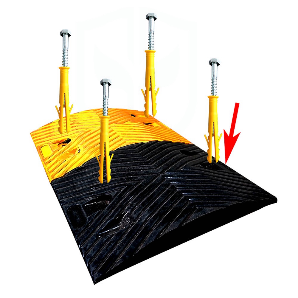 【Fast Shipping】99CM Rubber Speed Hump Speed Bump Flexible and not ...