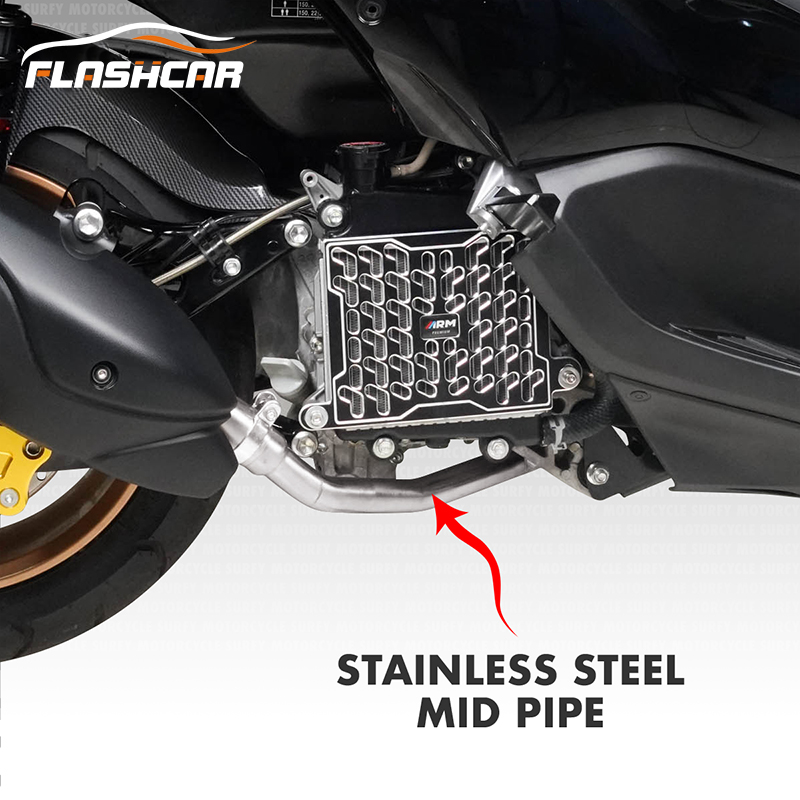 HOTSPEED Pipe Muffler V3 Set For Honda Click 125i/150i Power Pipe Black ...
