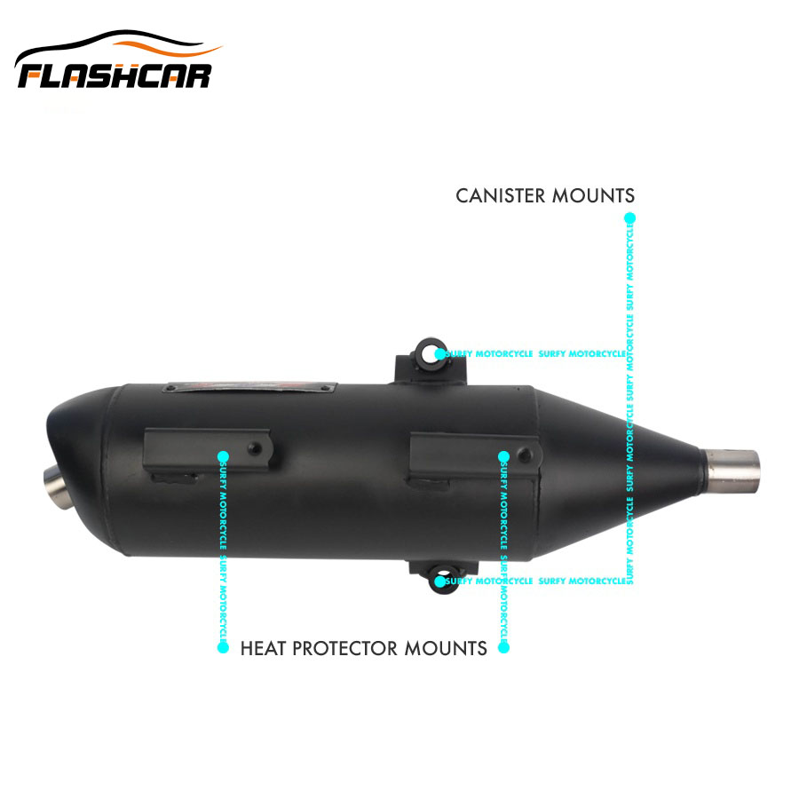 HOTSPEED Pipe Muffler V3 Set For Honda Click 125i/150i Power Pipe Black ...