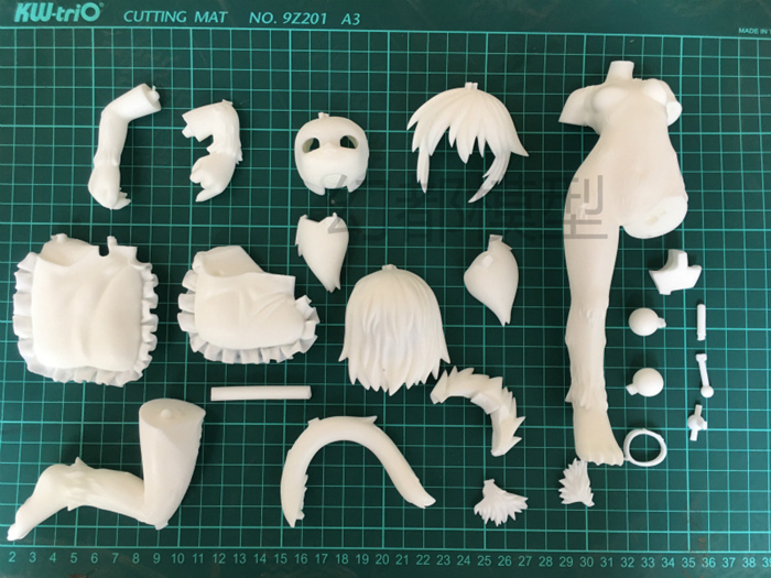 Resin Figure Kit 1/6 Furry Cat Karin Unpainted Garage Model Kit ...