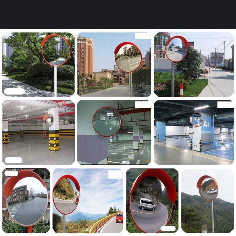 【COD】45CM Outdoor Indoor Traffic Wide-angle Mirror Concave-convex ...