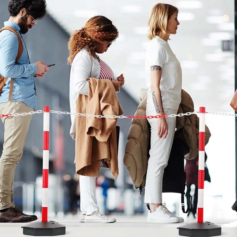 SP*Traffic Delineator Post Cones Traffic Safety Barrier with Fillable ...