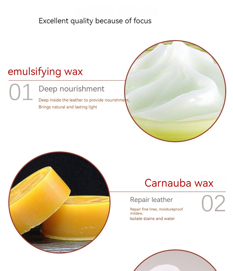 65ML Premium Liquid Shoe Polish Wax Leather Maintenance Oil Cleaner for ...