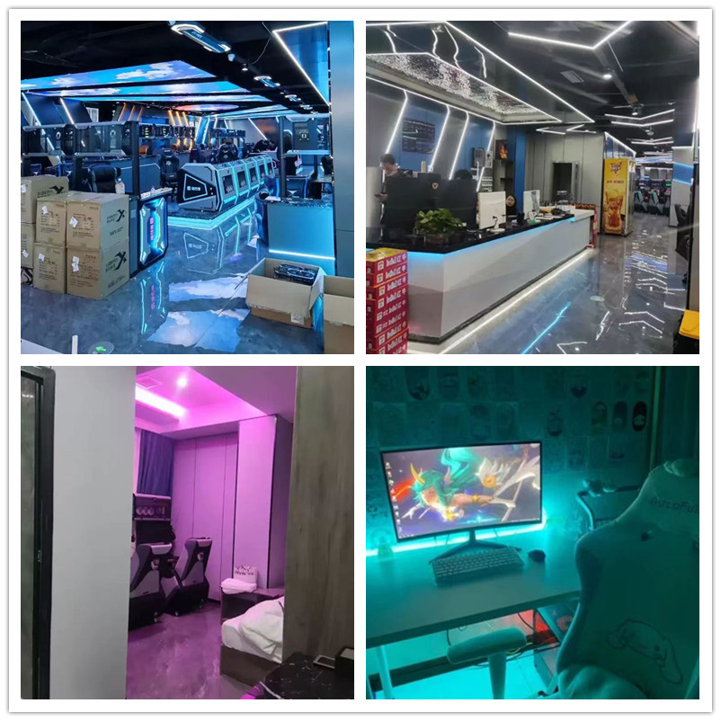 High Brightness COB LED Strip Light 12V 24V Self Adhesive Simulated ...