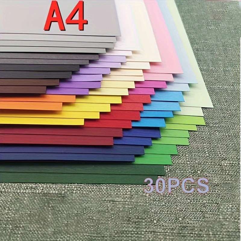 A4 Cardstock 30 sheets Colored Cardstock Assorted 30Colors, 230 gsm ...