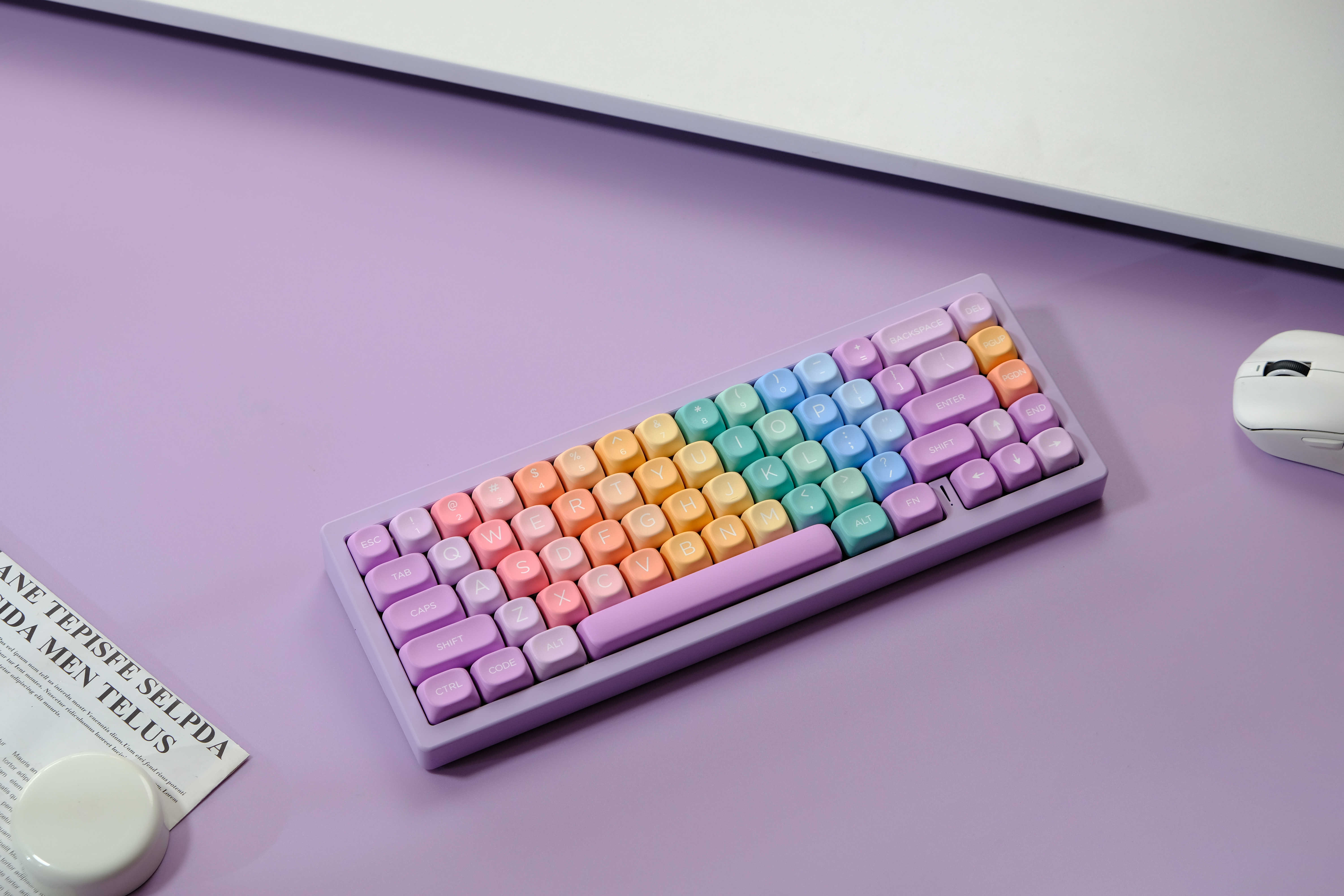 GMK Gummies keycaps, 126 Keys keycaps MOA Profile DYE-SUB Personalized ...