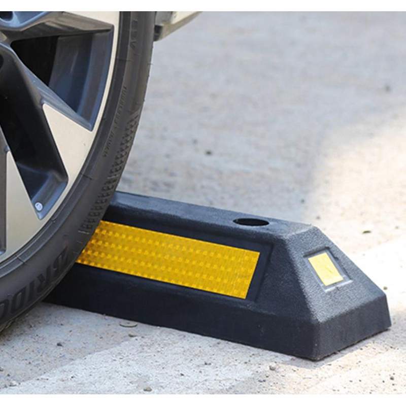 【Fast delivery】Good Quality Car Parking Tire Stopper with Reflector ...