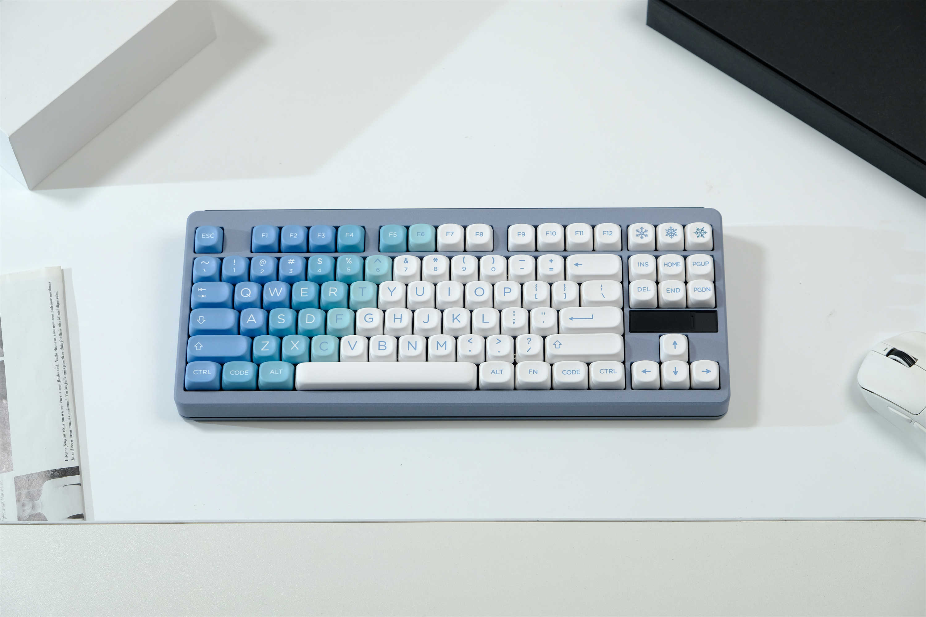 GMK Yeti Gradient keycaps, 126 Keys keycaps MOA Profile DYE-SUB ...