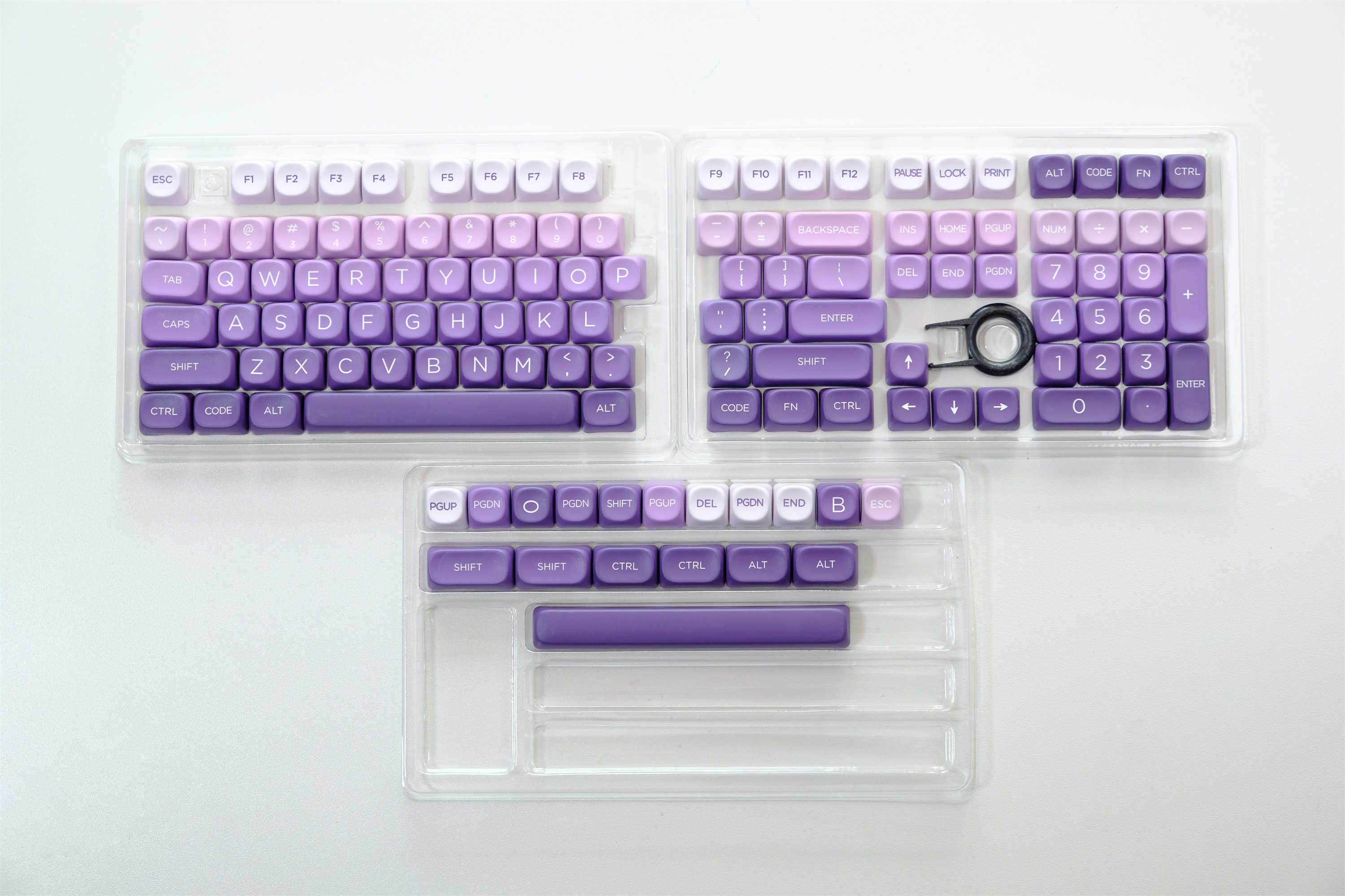 GMK Purple from east Gradient keycaps, 126 Keys keycaps MOA Profile DYE ...