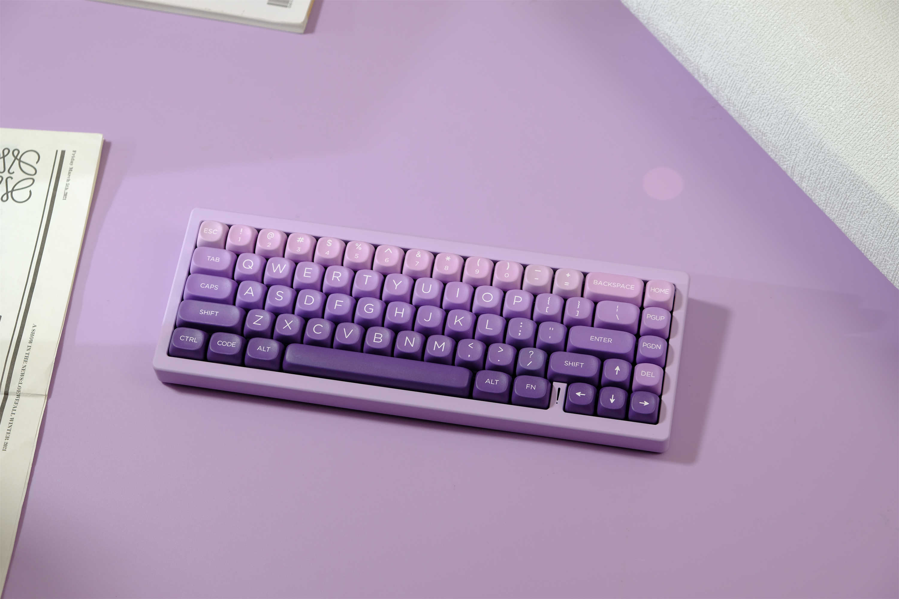 GMK Purple from east Gradient keycaps, 126 Keys keycaps MOA Profile DYE ...