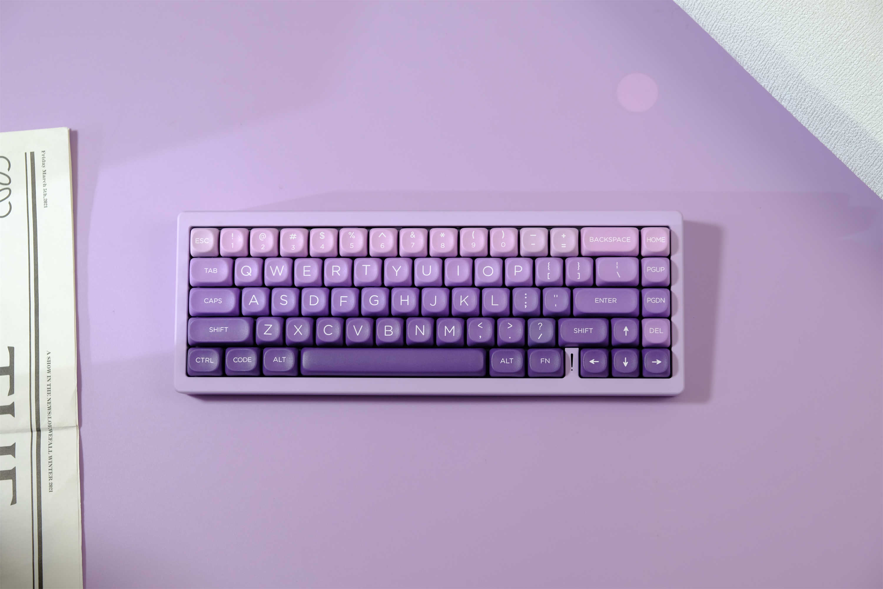 GMK Purple from east Gradient keycaps, 126 Keys keycaps MOA Profile DYE ...