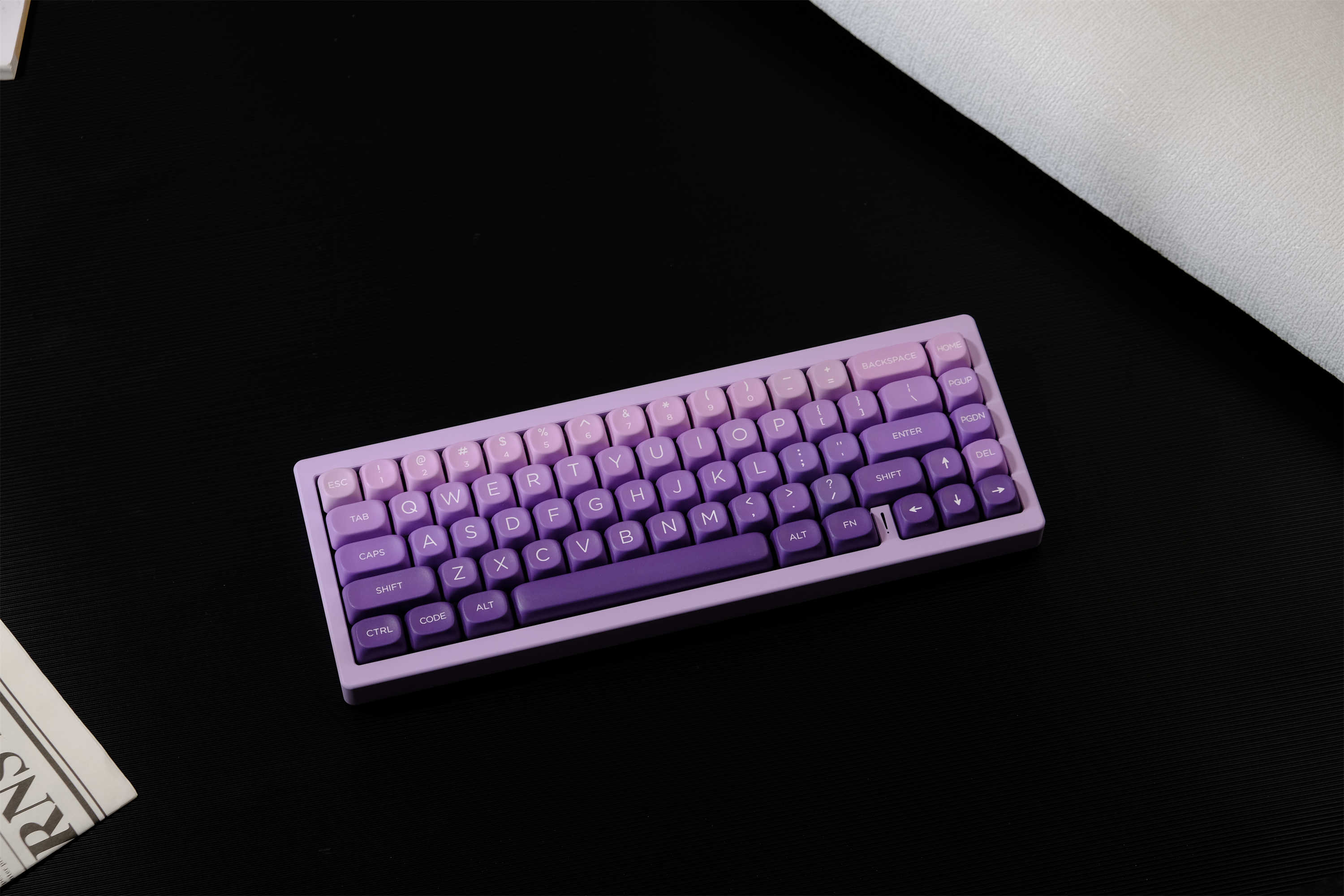 GMK Purple from east Gradient keycaps, 126 Keys keycaps MOA Profile DYE ...