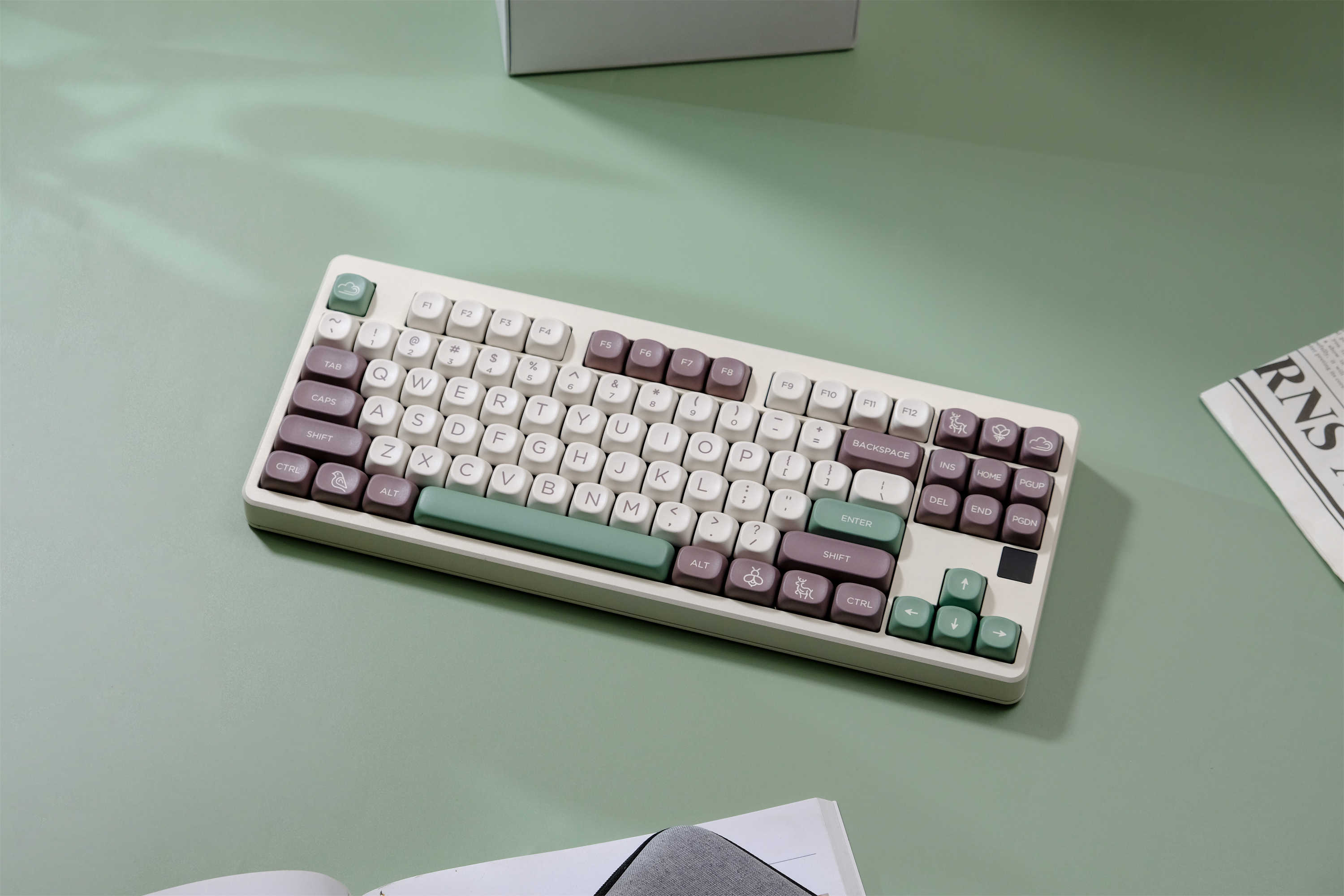 GMK Big Bear keycaps, 126 Keys keycaps MOA Profile DYE-SUB Personalized ...