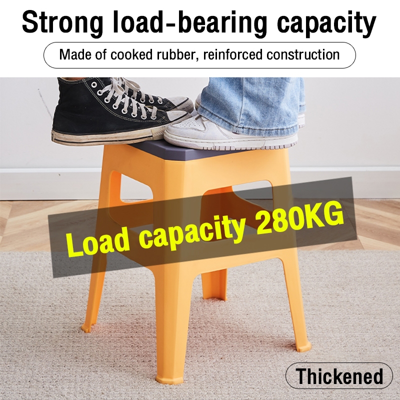 Stackable Monoblock Stool Uratex Chair Round Plastic Bangkito Dining ...