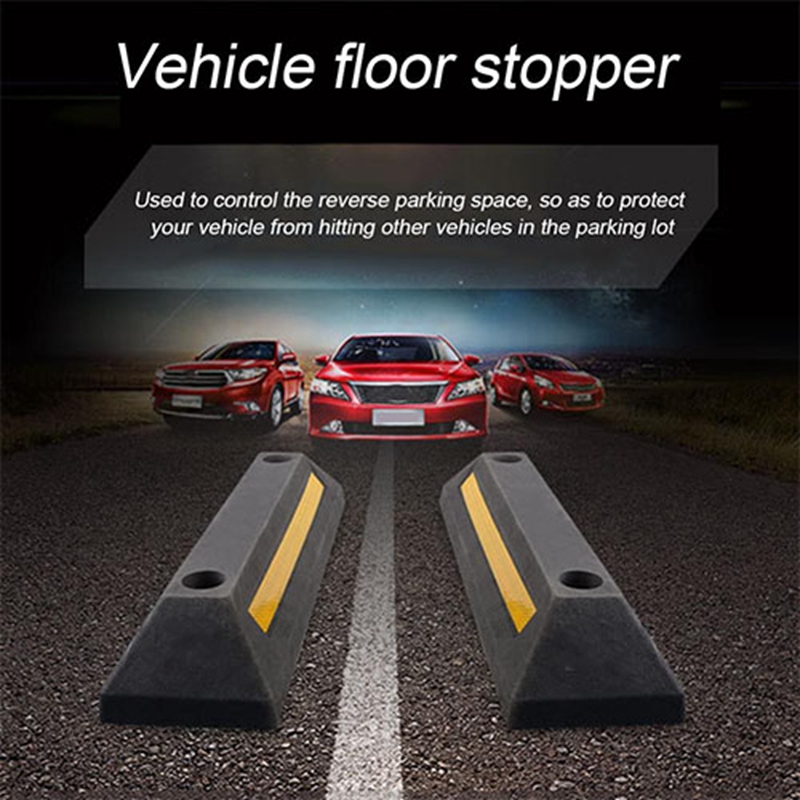 【Local shipment】1pcs/2pcsHeavy Rubber Parking Stopper Parking Blocker ...