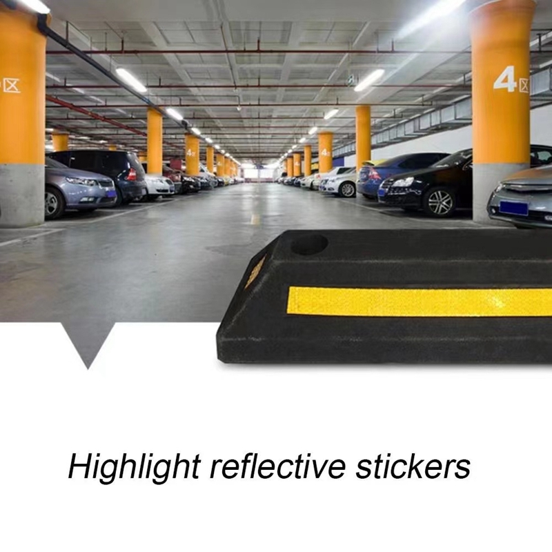 【SP】Car Heavy Duty Rubber Parking Stopper With Dynabolt Parking Wheel ...