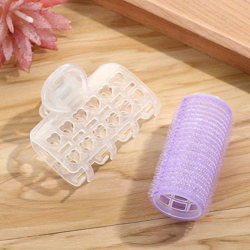 3Pcs Hair Rollers Bang Roll Curler Plastic Self-adhesive Hair Curling ...