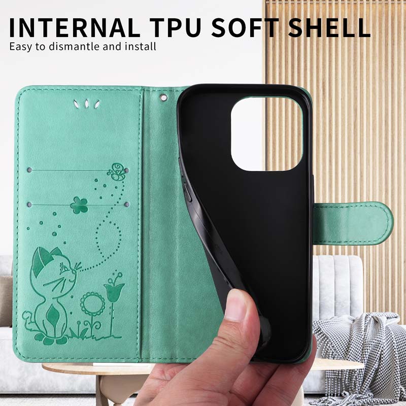 Leather Book Case Xiaomi Redmi Note 13 12 11 Pro Plus 13 12 Pro+ 12S ...